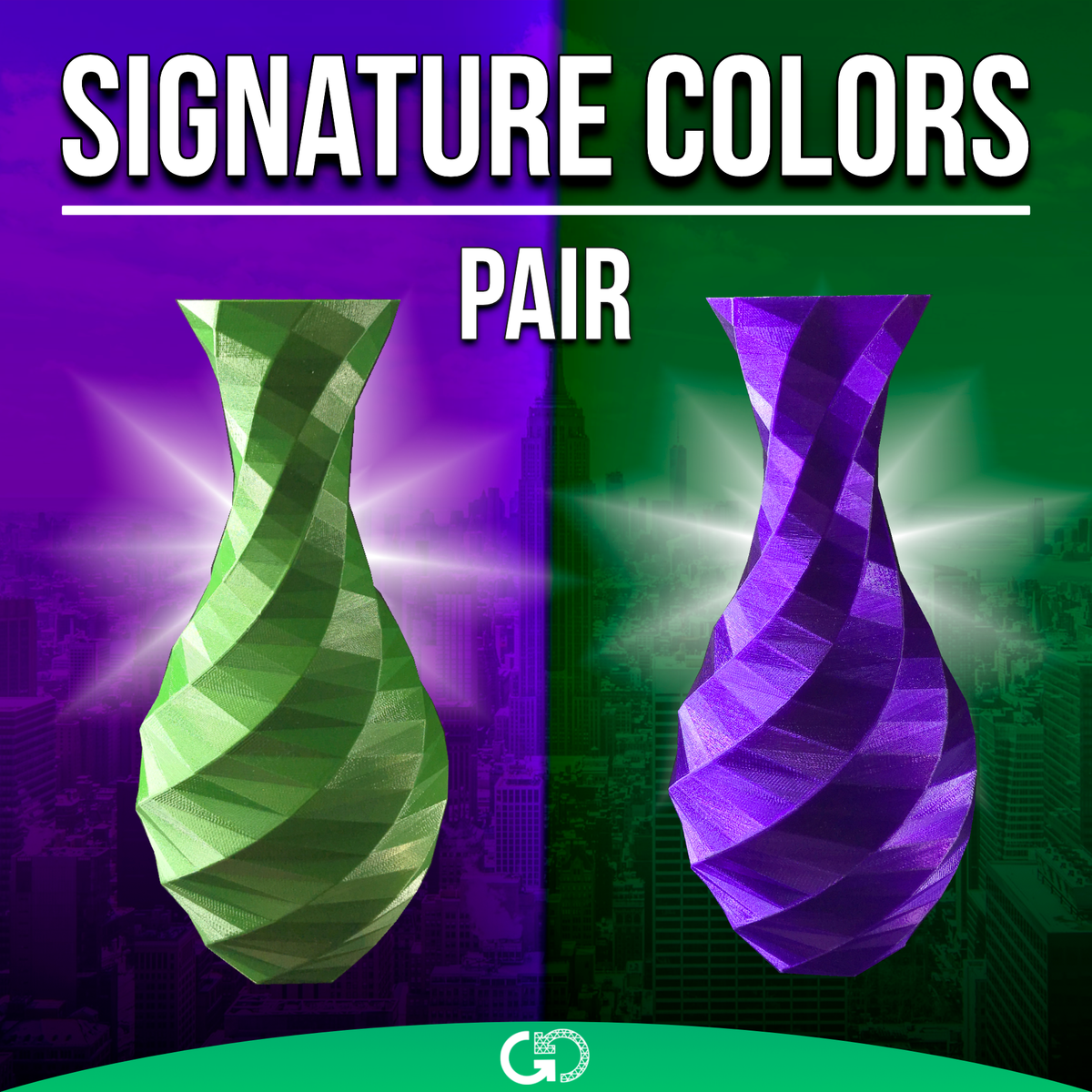 GreenGate3D Signature Colors Pair (add a 25c sticker for FREE shipping